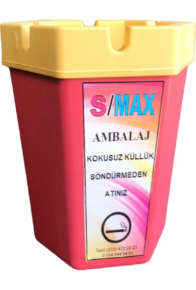Smax Taraftar Dumansız Kokusuz Küllük Altıgen
