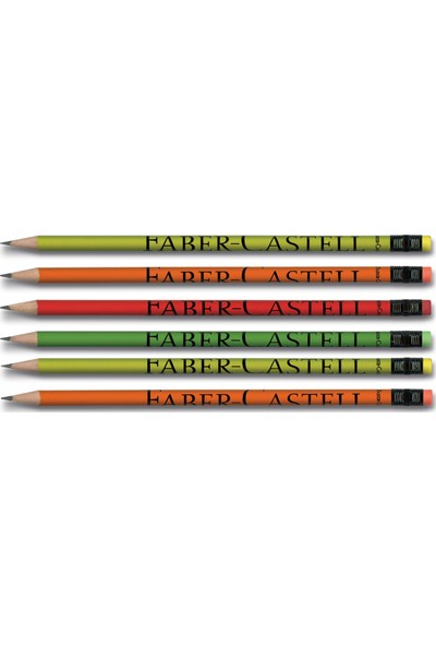 Faber-Castell Style Silgili Yuvarlak Kurşun Kalem 6'lı Faber-Castell Style Silgili Yuvarlak Kurşun Kalem 6'lı