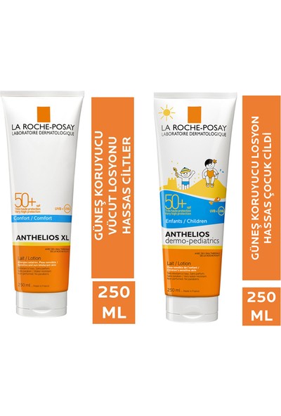 La Roche Posay Anthelios SPF50 500 ml Aile Seti - Yetişkin-Çocuk Güneş Koruyucu Set La Roche Posay Anthelios SPF50 500 ml Aile Seti - Yetişkin-Çocuk Güneş Koruyucu Set