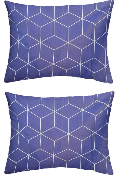 Maki Pamuklu Jeha Lacivert 2 Adet 50X70 Yastık Kılıfı Maki Pamuklu Jeha Lacivert 2 Adet 50X70 Yastık Kılıfı