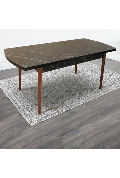 Renlife Yemek Masası Ahşap Masa Mutfak Masası Açılır Masa 6 Kişilik Masa (Siyah Mermer) Renlife Yemek Masası Ahşap Masa Mutfak Masası Açılır Masa 6 Kişilik Masa (Siyah Mermer)