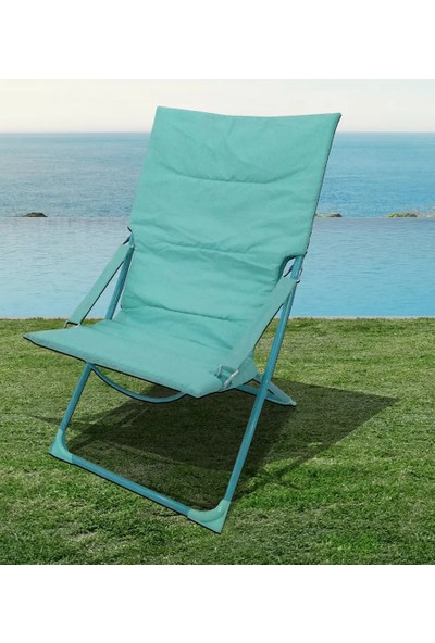 Evinizin Atölyesi Şezlong Katlanır Şezlong Plaj Sandalyesi Bahçe Koltuğu