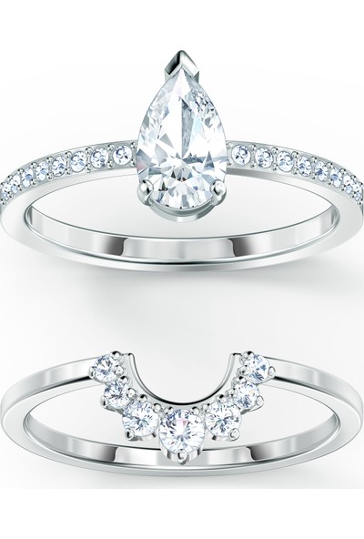 Swarovski Yüzük Attract-Rıng Pear Czwh-Cry-Rhs 55 Swarovski Yüzük Attract-Rıng Pear Czwh-Cry-Rhs 55