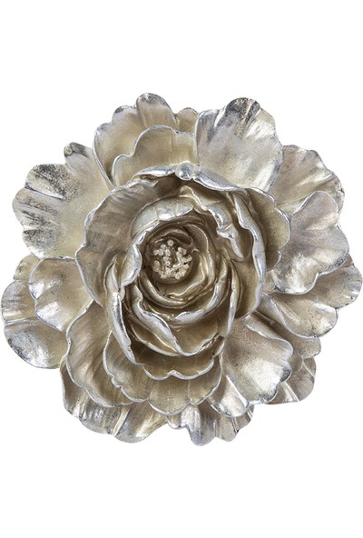 Karaca Nova Flower Silver Dekoratif Obje 20 x 3,5 cm