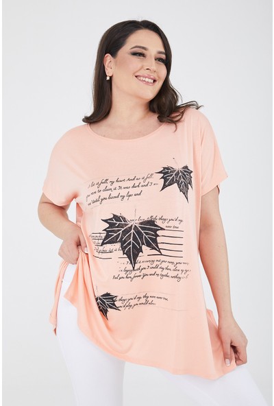 Siyezen Büyük Beden Yavruağzı Salaş Spor T-Shirt Siyezen Büyük Beden Yavruağzı Salaş Spor T-Shirt