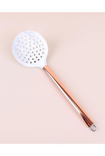 Tvet Yüksek Silikon Kevgir Rose Beyaz 35 Cm T39651