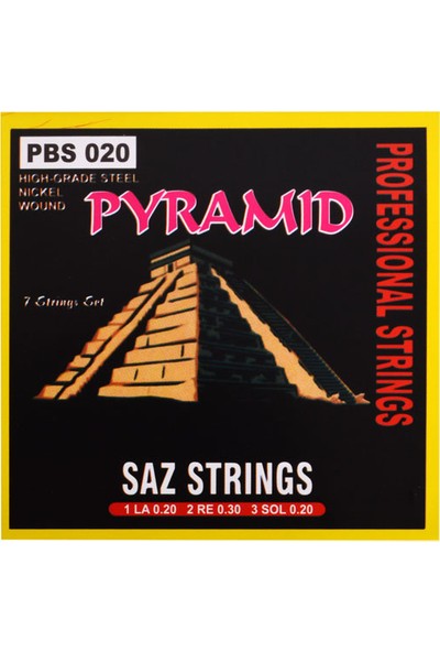 Pyramid Bağlama Teli Takım 0.20 Uzun PBS020 Pyramid Bağlama Teli Takım 0.20 Uzun PBS020