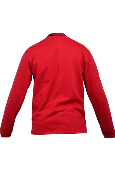 Ssm Uzun Kollu Sweat Polo Yaka Kırmızı Ssm Uzun Kollu Sweat Polo Yaka Kırmızı