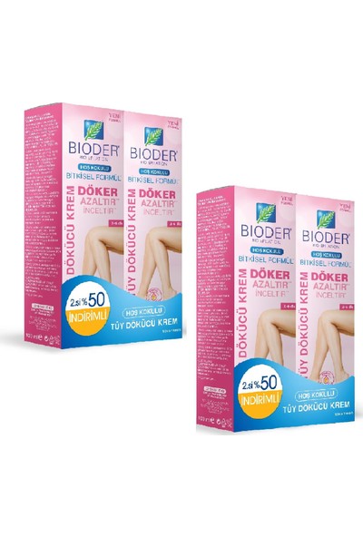 Bıoder Tüy Dökücü Krem 100+100 ml Women x 2 Bıoder Tüy Dökücü Krem 100+100 ml Women x 2