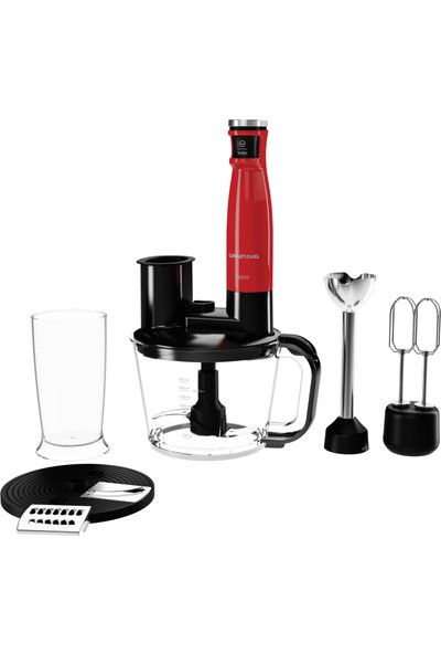 Grundig RHB 4050 K Kırmızı Rendeli Blender Seti Grundig RHB 4050 K Kırmızı Rendeli Blender Seti