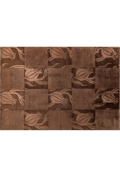 Allmode Tulipa Ag-02 Brown El Dokuma Halı