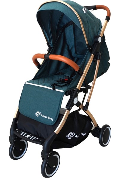 Arnica Baby -8005 Arka Fren Sistemli Geniş Alt Sepetli Ayarlanabilen Kabin Bebek Arabası