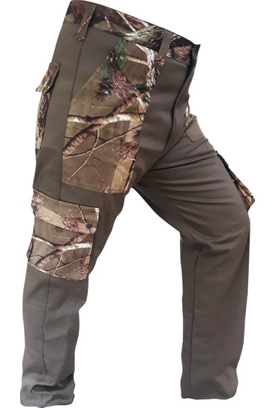 Wilds Kahve Üzerine Meşe Desenki Avcı Pantolonu