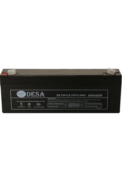 Desa 12 Volt 2.3A Akü -12V 2.3 Ah Bakımsız Kuru Akü