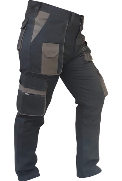 Wilds Haki Üzerine Bej Tulum Cep Pantolon