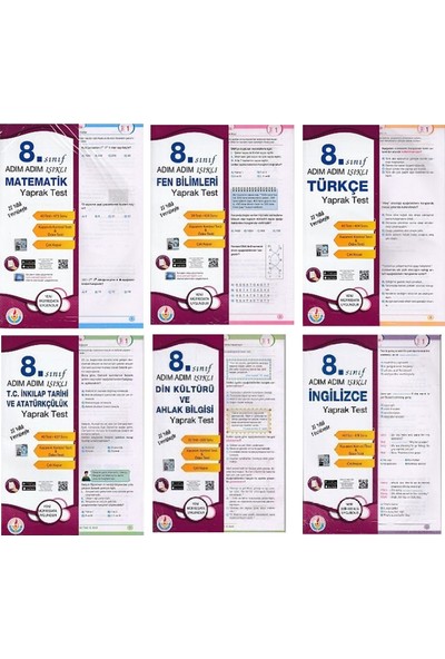 Bilal Işıklı Yayınları 8. Sınıf Tüm Dersler Yaprak Test Set Bilal Işıklı Yayınları 8. Sınıf Tüm Dersler Yaprak Test Set