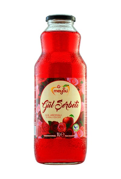 MEYSU Gül Şerbeti Cam 1 Lt x 6