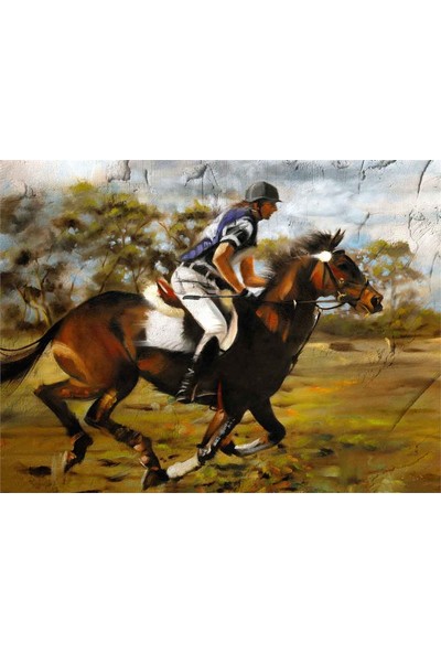 Movas Sanat Binicilik Elmas Mozaik Tablo Mozaik Puzzle E20202014M