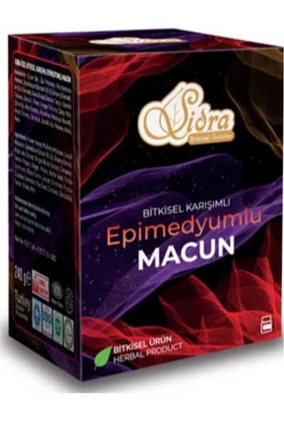 Sidra_Bitkisel Karışımlı Macun 240 Gr (16 Servis)