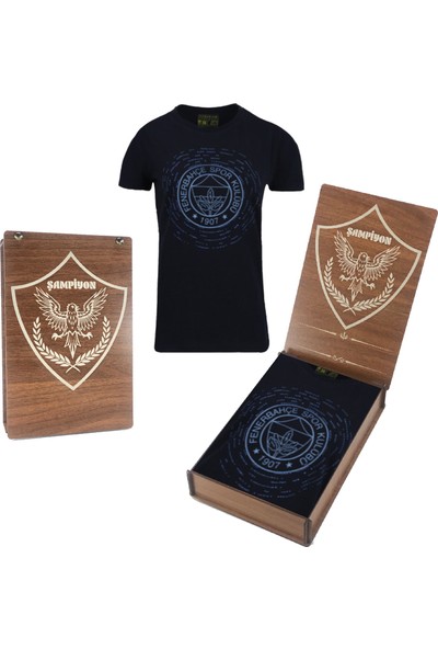 Fenerium Fenerbahçe Lisanslı Kadın Lacivert Tribün Taşlı Tshirt Özel Ahşap Kutulu Fenerium Fenerbahçe Lisanslı Kadın Lacivert Tribün Taşlı Tshirt Özel Ahşap Kutulu