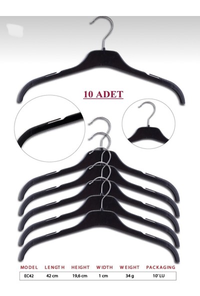 Stonehill 10 Adet Elbise-Gömlek Askısı