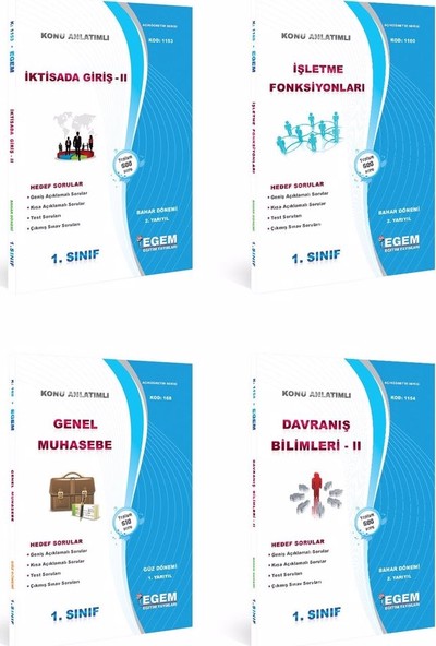 Egem Yayınları AÖF Işletme 1. Sınıf 2. Dönem Bahar