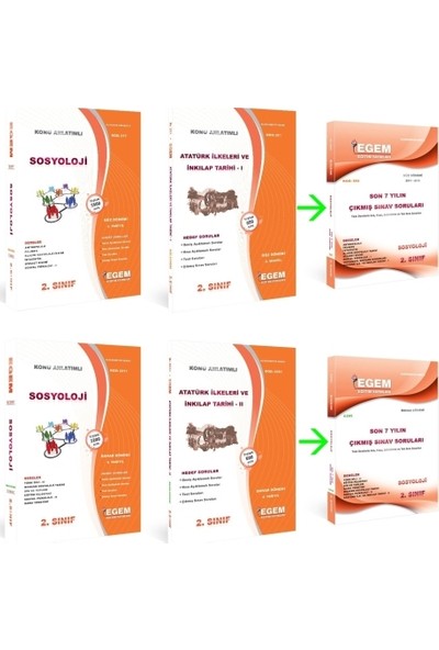 Egem Yayınları AÖF Sosyoloji 2. Sınıf 3 ve 4. Dönem Fullset (Güz-Bahar) Egem Yayınları AÖF Sosyoloji 2. Sınıf 3 ve 4. Dönem Fullset (Güz-Bahar)