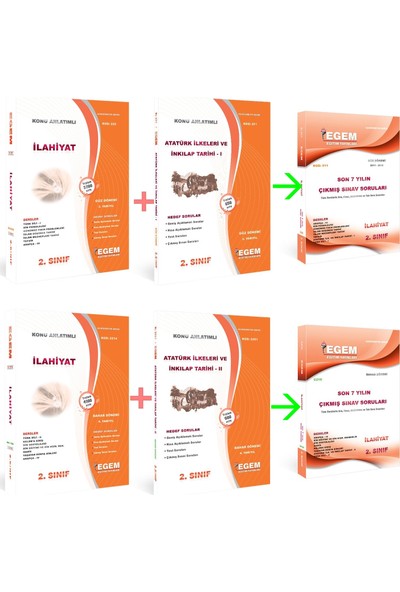 Egem Yayınları AÖF Ilahiyat 2. Sınıf 3 ve 4. Dönem Full Set (Güz-Bahar) Egem Yayınları AÖF Ilahiyat 2. Sınıf 3 ve 4. Dönem Full Set (Güz-Bahar)