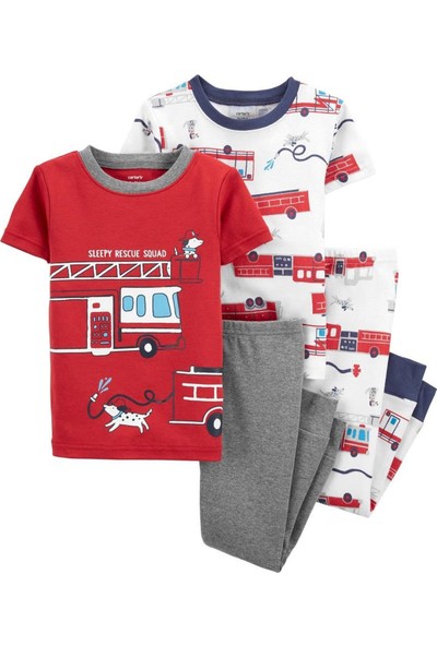Carter's Itfaiye 4'lü Bebek Pijama Takımı 1K479712