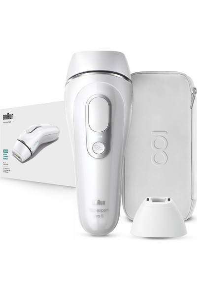 Braun Silk·expert Pro5 PL5124 100. Yıl Özel Max Serisi Kablolu Lazer Epilasyon + Hassas Bölge Ataçmanı + Özel Tasarım Seyahat Çantası Braun Silk·expert Pro5 PL5124 100. Yıl Özel Max Serisi Kablolu Lazer Epilasyon + Hassas Bölge Ataçmanı + Özel Tasarım Seyahat Çantası