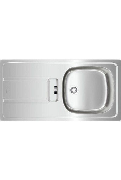 Teka Gravıty 45 E-Xn 1b 1d L Evye, Çelik ,sol