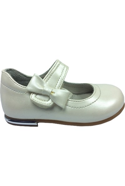 Cici Bebe Ayakkabı Ortopedika Cici Bebe Bebe Kız Çocuk Babet Ayakkabı Krem Sedef 130 Klt Htcırtlı Abiye Içi % 100 Deri Ortopedika Anatomik
