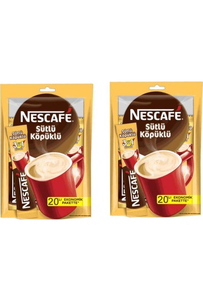 Nescafe Sütlü Köpüklü 40 Adet