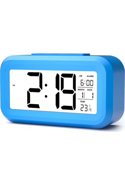 Kadio Dijital Masa Saati Ay Gün Derece Saat Alarm Sensör Modu Gece Olunca Ekran Yanar Gün Işıyınca Söner Kadio Dijital Masa Saati Ay Gün Derece Saat Alarm Sensör Modu Gece Olunca Ekran Yanar Gün Işıyınca Söner