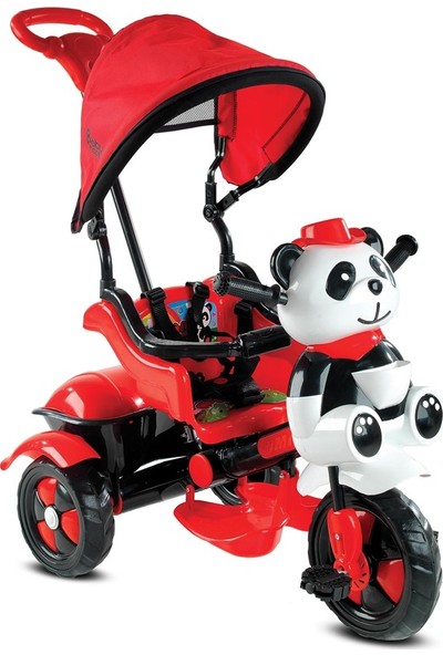 Little Panda Üçteker 127 Kırmızı Siyah