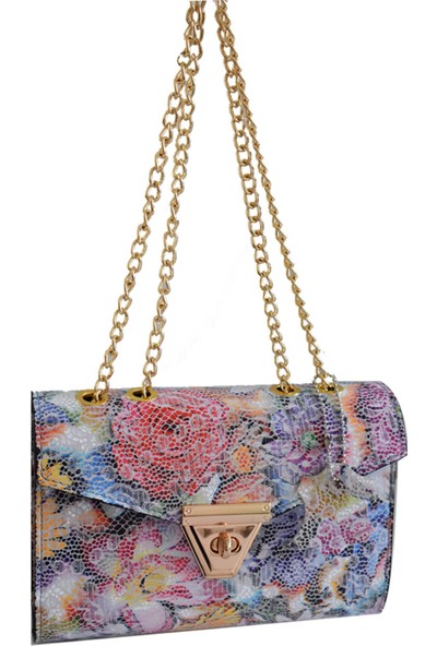 Moda Gibi Renkli Çicek Desenli Çanta MG601 MG601