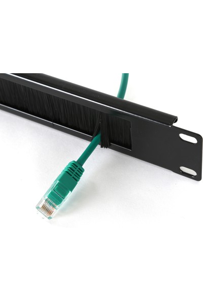Kastap 1U 19'' Fırçalı Metal Kapama Paneli, Rack Kabinet Aksesuarı