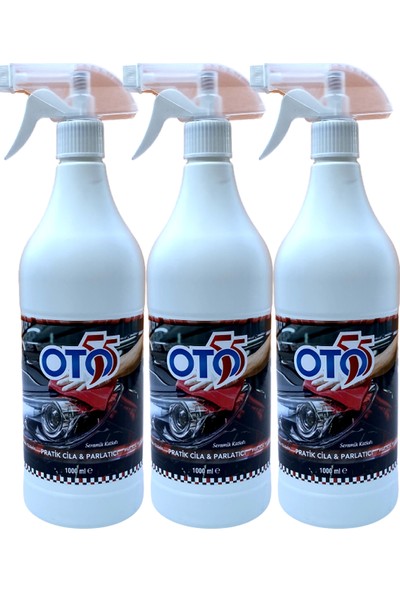 Oto 55 Seramik Etkili Cila 3 Adet 1000 ml