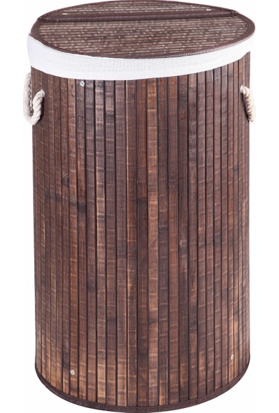 Çamaşır Sepeti Bambu Yuvarlak Kahverengi Katlanır Kirli Çamaşır Sepeti Home Naturel Çamaşır Sepeti Bambu Yuvarlak Kahverengi Katlanır Kirli Çamaşır Sepeti Home Naturel