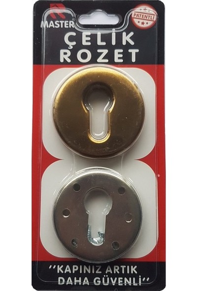 Master 6 Vidalı Çelik Rozet