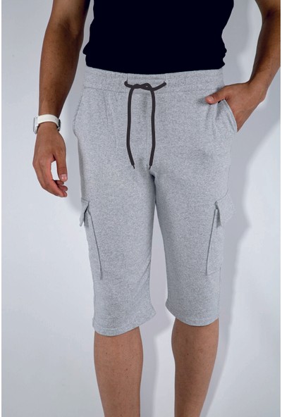 Rodi RD21YE131565 Gri Melanj Erkek Kargo Cepli Penye Kapri Rodi RD21YE131565 Gri Melanj Erkek Kargo Cepli Penye Kapri