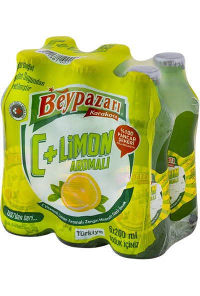 Beypazarı C Vitaminli Limon Aromalı Maden Suyu 6 x 200 ml Beypazarı C Vitaminli Limon Aromalı Maden Suyu 6 x 200 ml