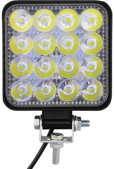 Joytech 16 LED Kare Off Road Iş Makinası Çalışma Lambası Sis Farı Joytech 16 LED Kare Off Road Iş Makinası Çalışma Lambası Sis Farı