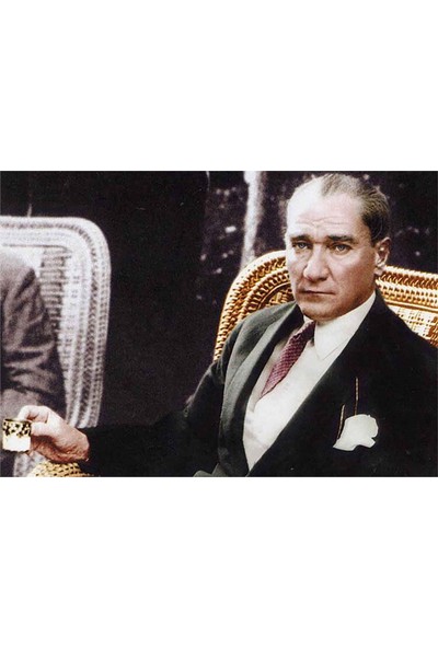 Movas Sanat Atatürk Kahvesini Yudumlarken Elmas Mozaik Tablo