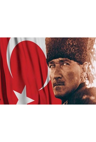 Movas Sanat Türk Bayrağı Kalpaklı Atatürk Elmas Mozaik Tablo Movas Sanat Türk Bayrağı Kalpaklı Atatürk Elmas Mozaik Tablo