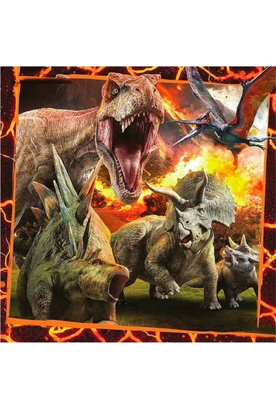 Movas Sanat Çağ Öncesi Dinazorlar Elmas Mozaik Tablo