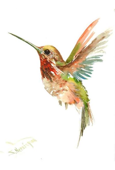 Movas Sanat Uzun Gagalı Güzel Kuş Elmas Mozaik Tablo