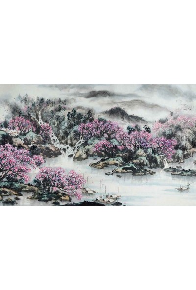 Movas Sanat Çin Koylarından Bir Manzara Elmas Mozaik Tablo Movas Sanat Çin Koylarından Bir Manzara Elmas Mozaik Tablo