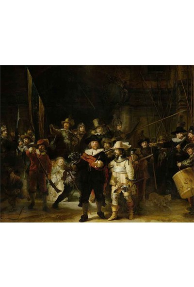 Movas Sanat Rembrandt Militia Company (1642) Elmas Mozaik Tablo
