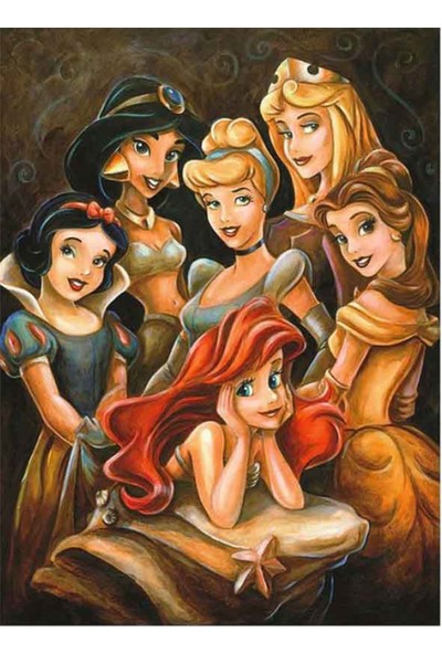 Movas Sanat Prenses Disney Elmas Mozaik Tablo